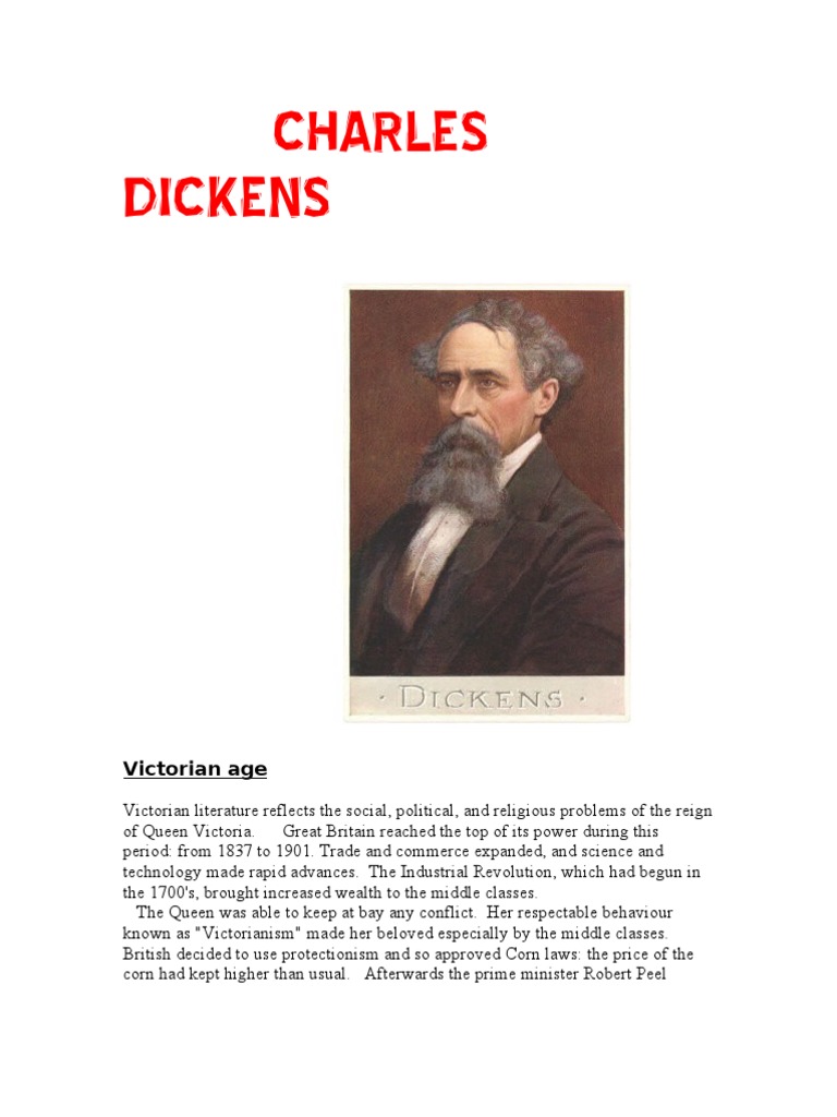 Charles Dickens: Victorian Age | PDF