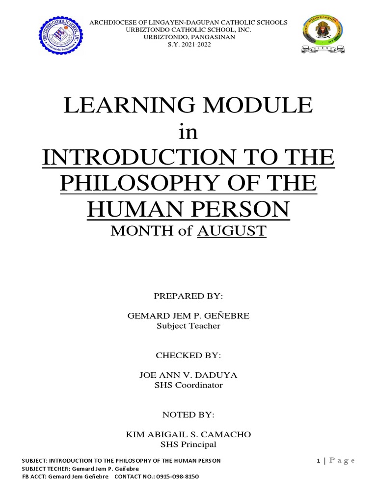 August Module Philo | PDF | Reductionism | Ancient Greek Philosophy