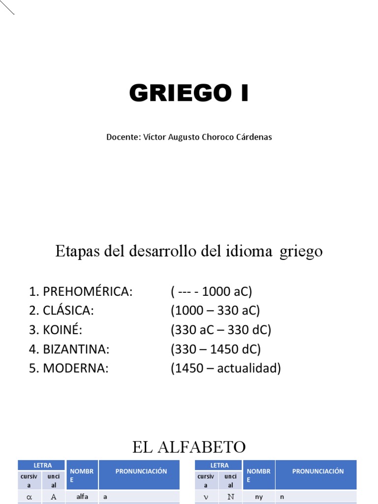 Griego I Resumen Completo | PDF | Adjetivo | Género gramatical