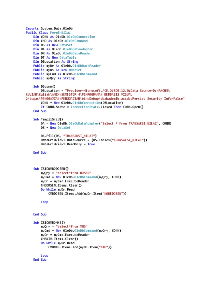 Private Sub Cmdedit | PDF | Computing | Computer Programming
