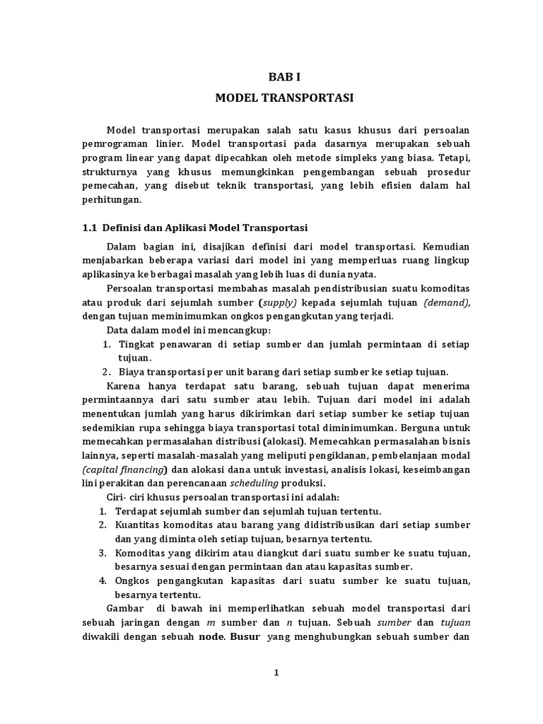 14 - Model Transportasi | PDF