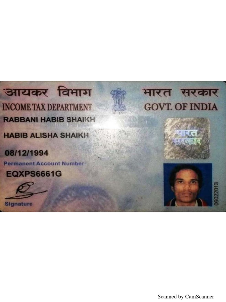 Pan Card | PDF