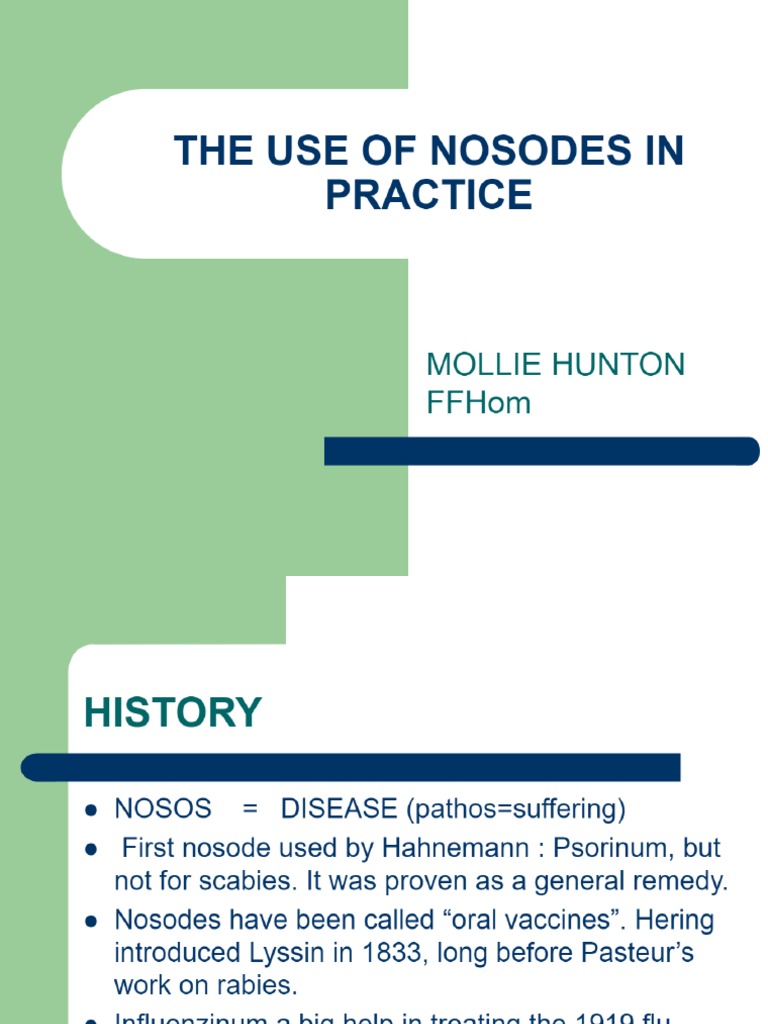 The Use of Nosodes in Practice | PDF