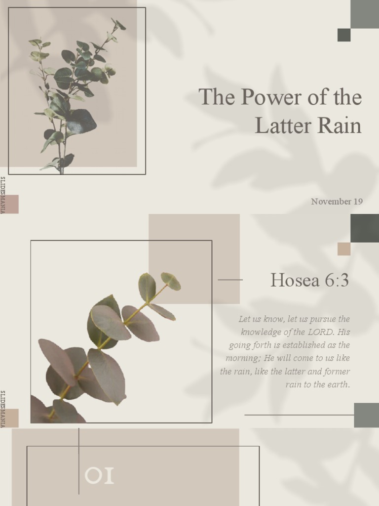 The Latter Rain: Spiritual Renewal Guide | PDF | Jesus | Second Coming