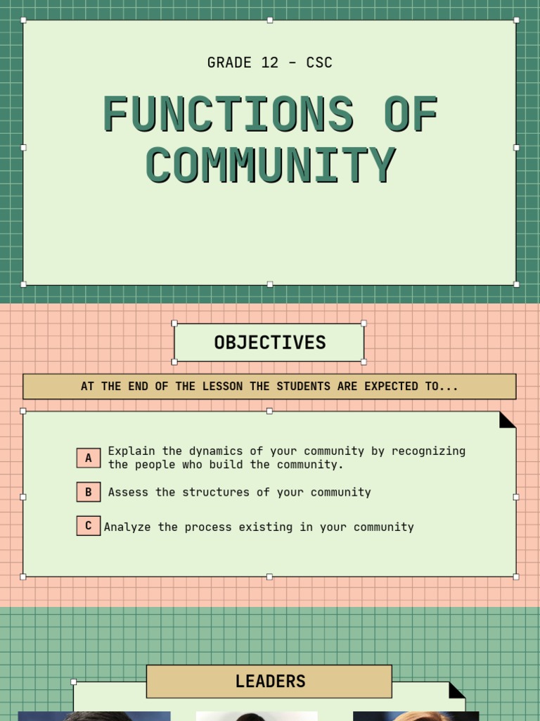Functions of Community | Download Free PDF | Community | Leadership