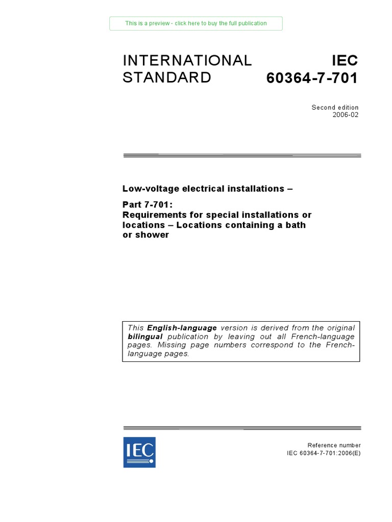 Iec60364 7 701 | PDF | International Electrotechnical Commission ...