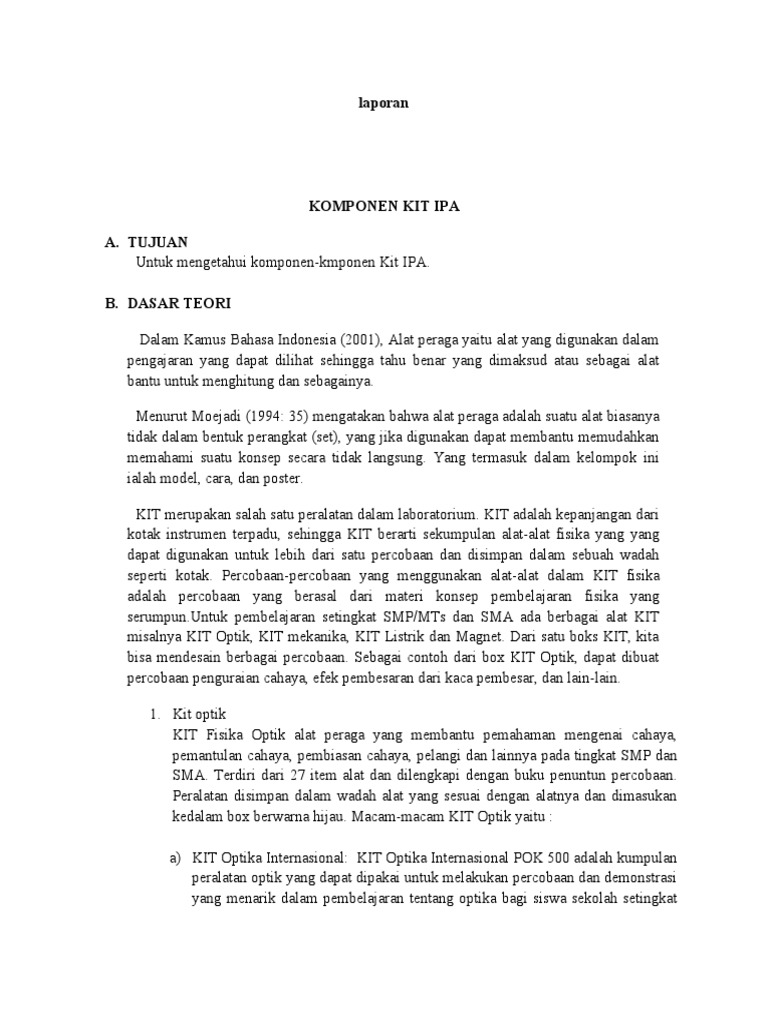 Kompnen Kit Ipa | PDF