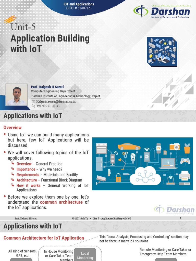 IoT GTU Study Material Presentations Unit-5 07062021082623AM | PDF | Internet Of Things | Health ...