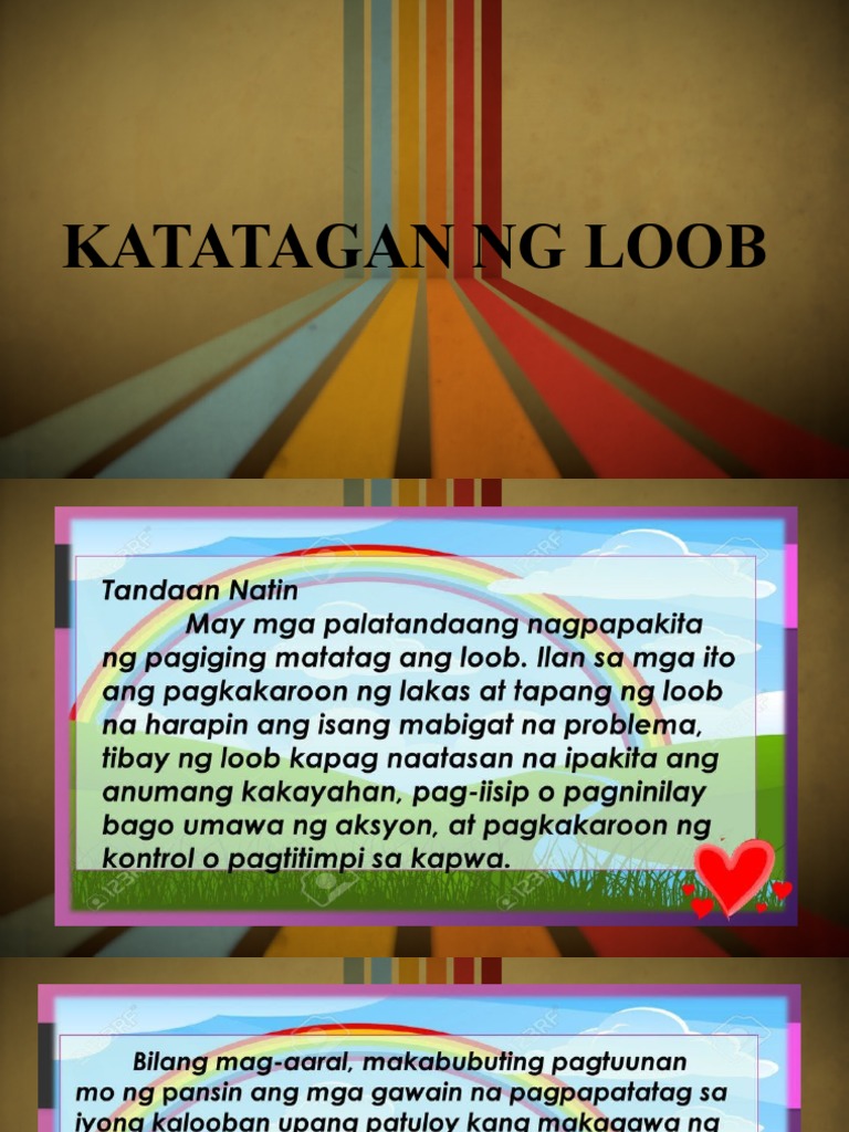 Katatagan NG Loob | PDF