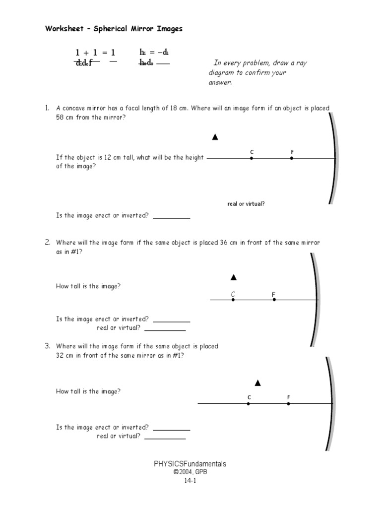 Mirror Worksheet 2 | PDF