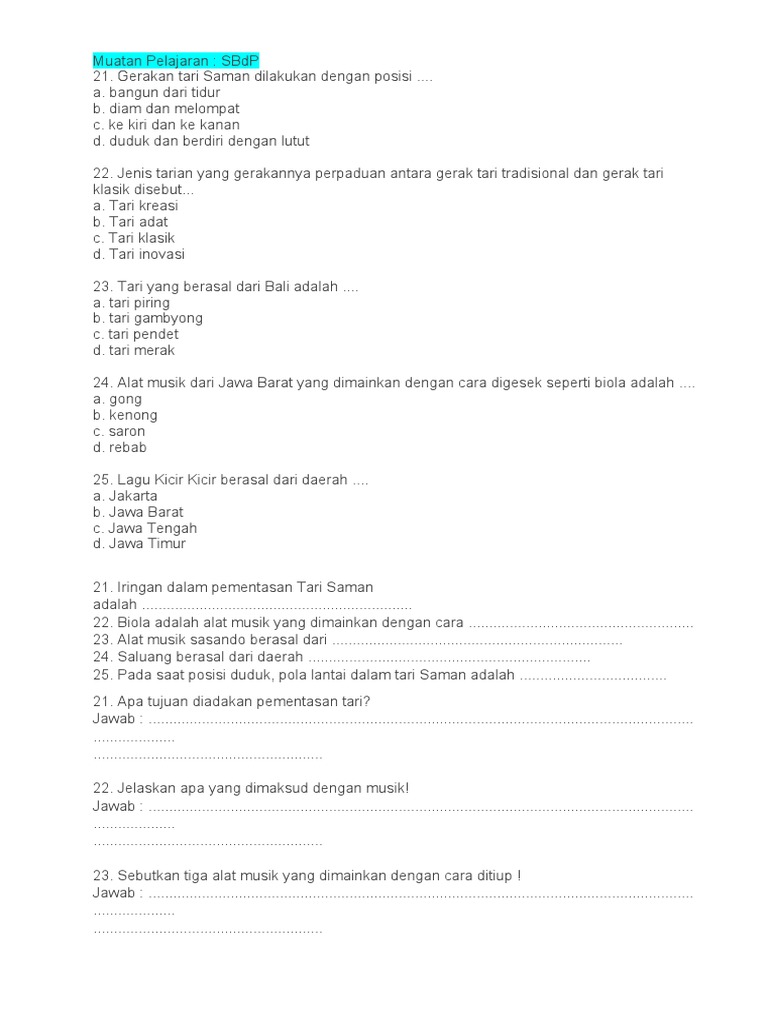 Soal SPDP | PDF