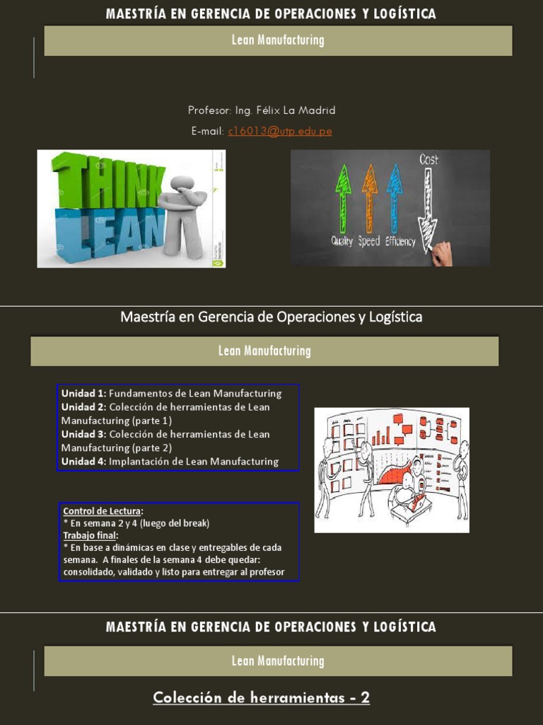 Lean Manufacturing herramientas colección TPM | PDF | Lean ...