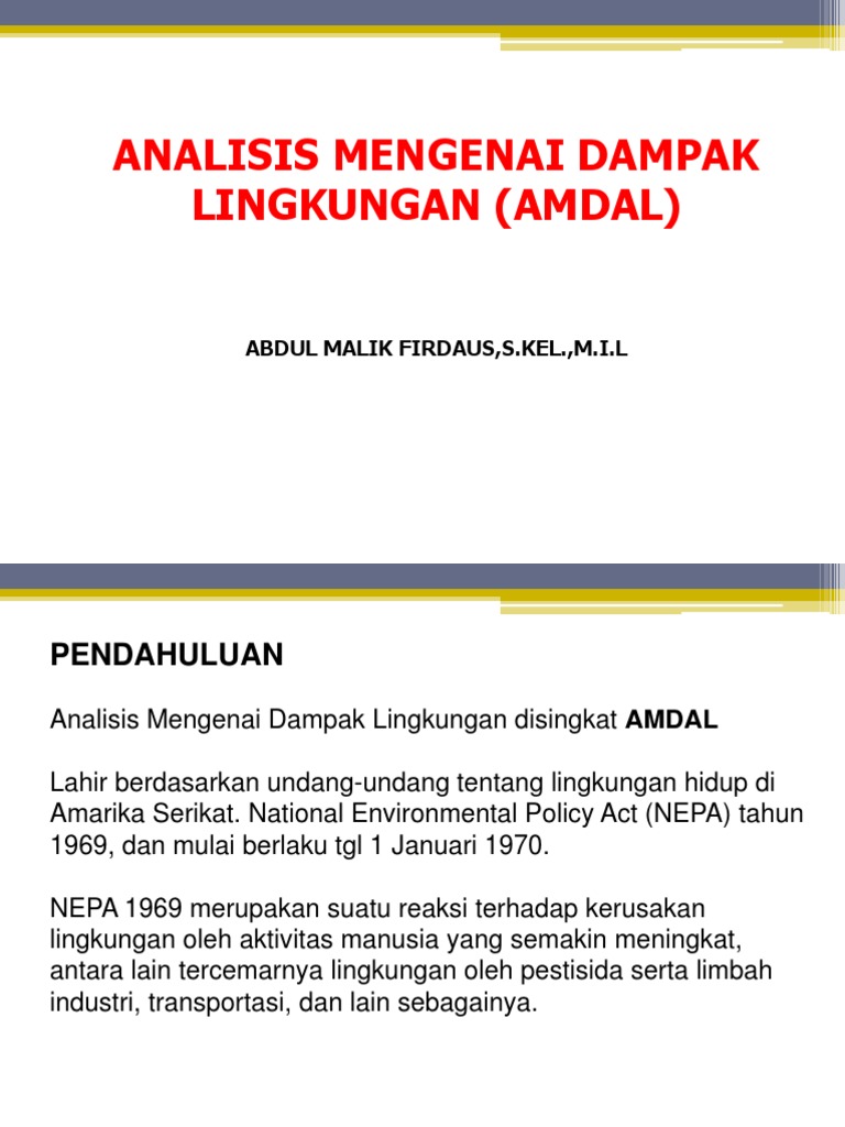 Materi Amdal | PDF