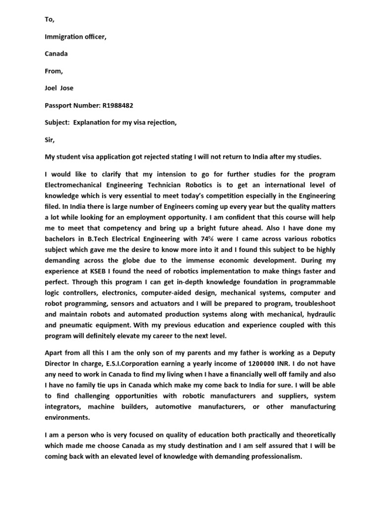 Rejection Explanation | PDF