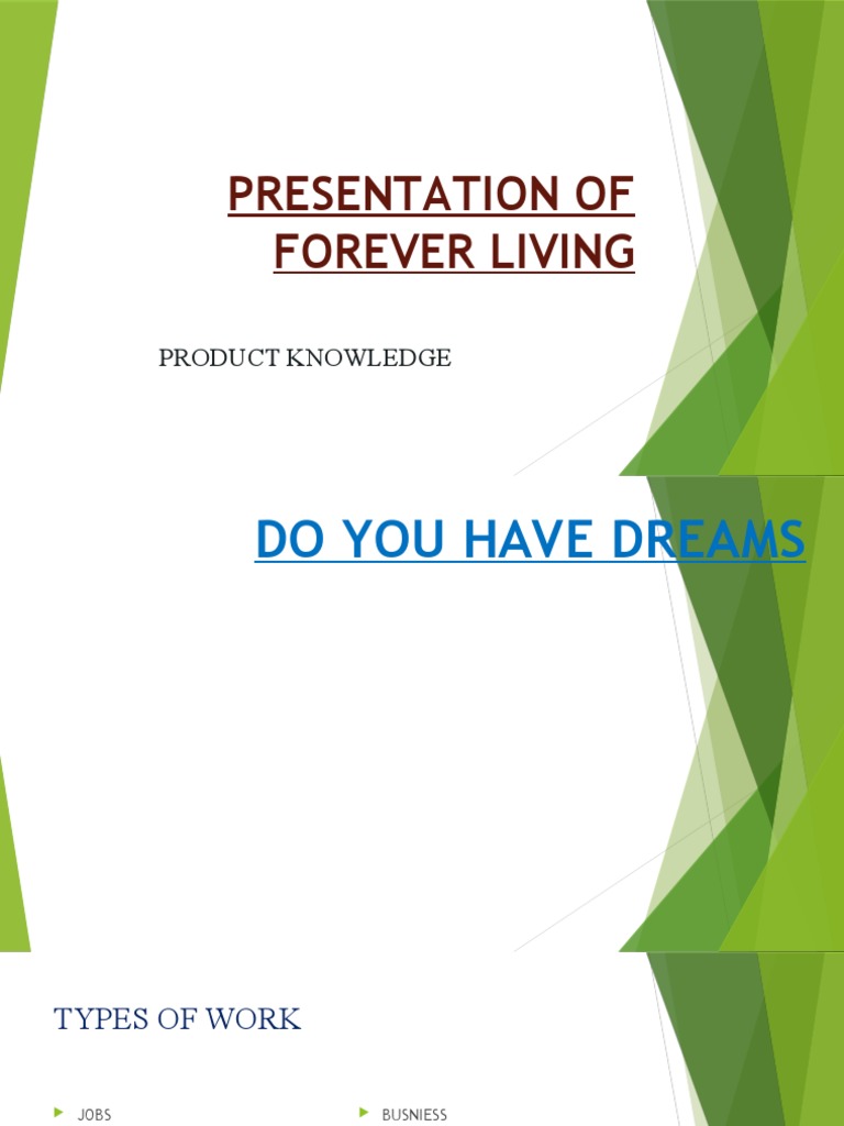 Presentation of Forever Living | PDF