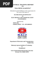 Internship Report On Machine Learning | PDF | Machine Learning ...
