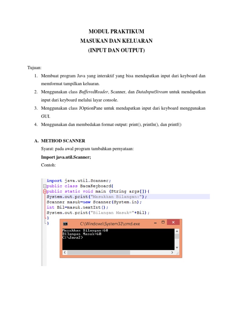 Praktikum Input-Output | PDF