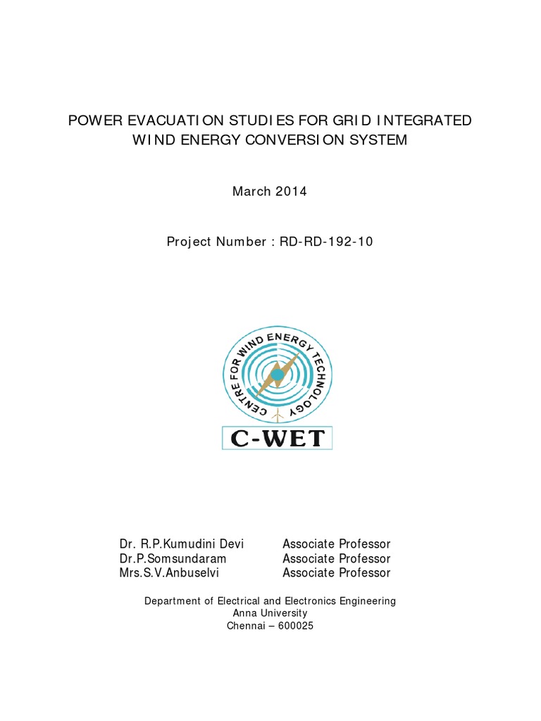 Power Evacuation Anna University | PDF | High Voltage Direct Current ...