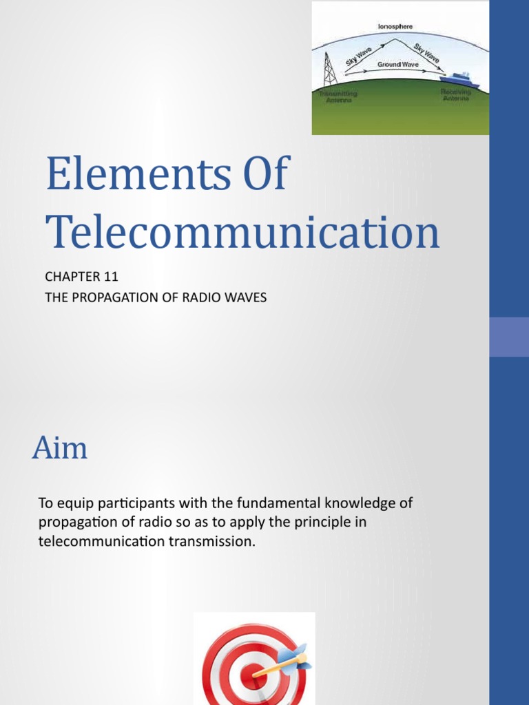 Elements of Telecommunication: The Propagation of Radio Waves | PDF ...