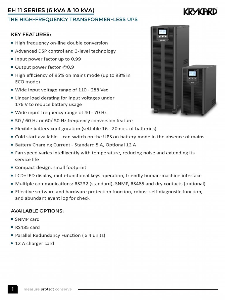 Ups Eh11 Series | PDF