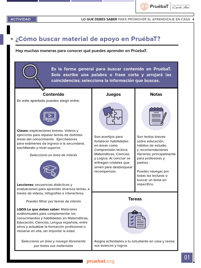 Buscar en PruebaT | PDF | Aprendizaje | Comprensión lectora