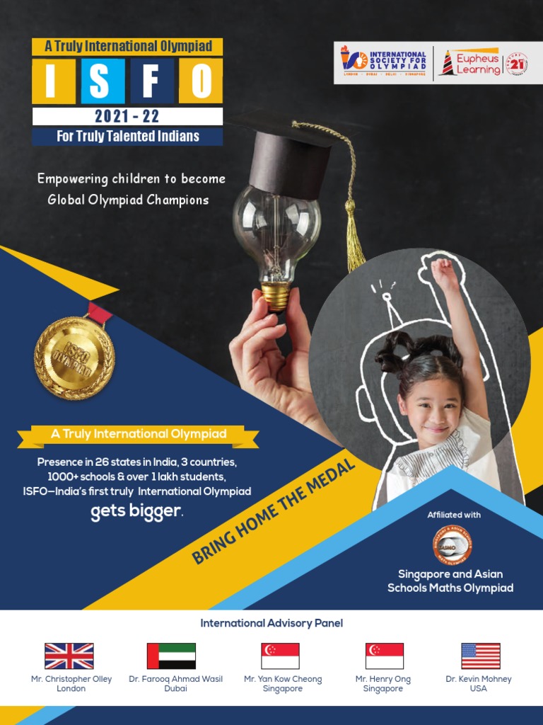 ISFO 2021-22: International Olympiad Overview | PDF | Test (Assessment ...