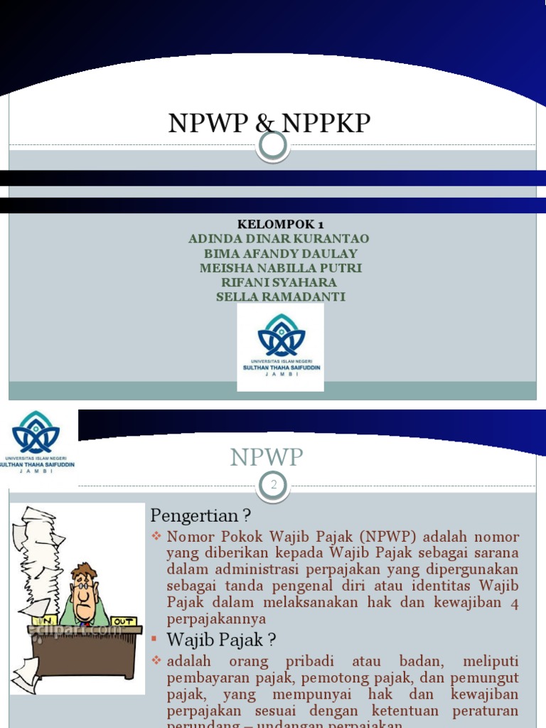 Pengertian NPWP dan NPPKP | PDF | Bisnis | Pengelolaan Keuangan & Uang