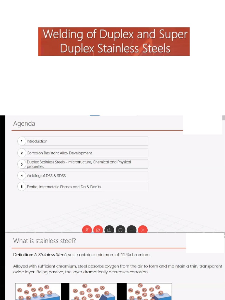 Welding of Duplex - Super Duplex Stainless Steels | PDF