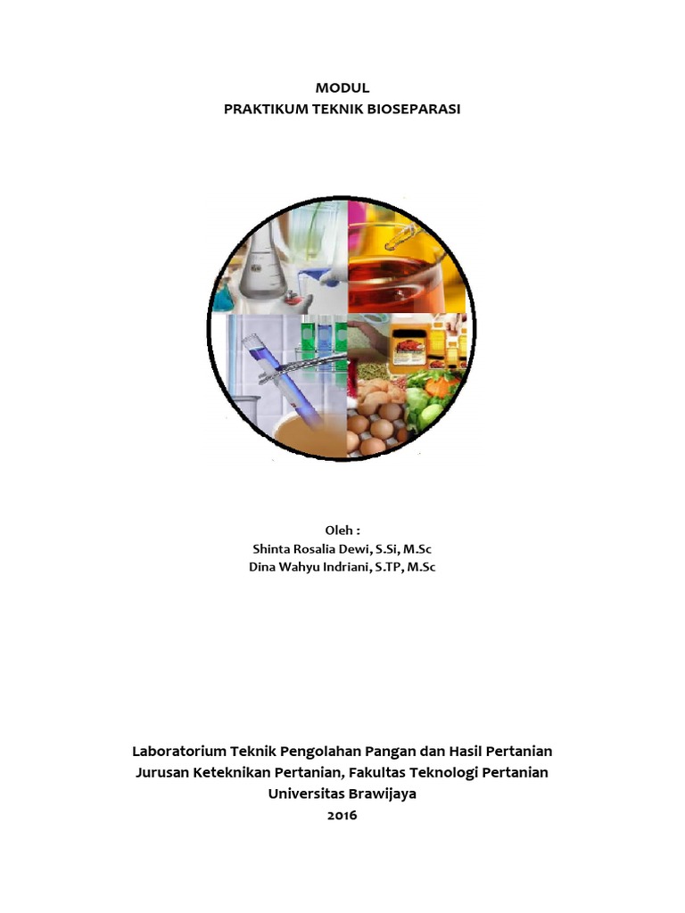 Modul Prak T. Bioseparasi 2016 | PDF | Sains & Matematika