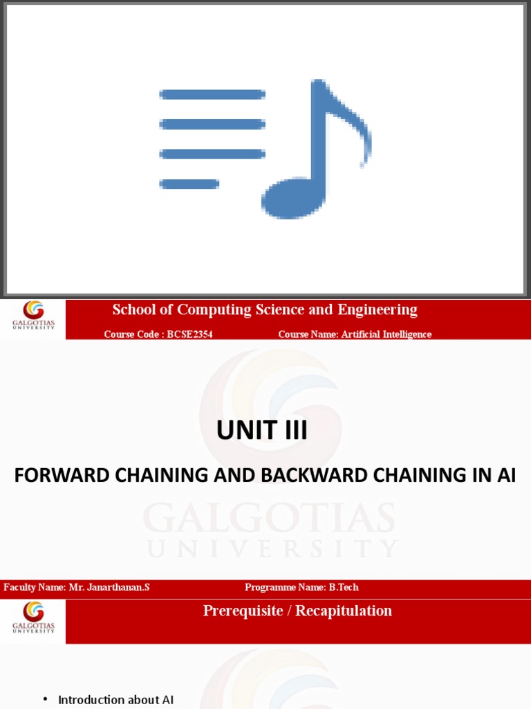 5 Unit 3 - Forward Chaining and Backward Chaining in AI | PDF ...