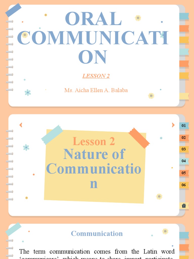 Lesson 2&3 - Elements of Communication | PDF | Communication ...