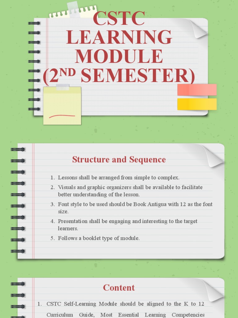 CSTC Learning (2 Semester) | PDF | Learning | Curriculum