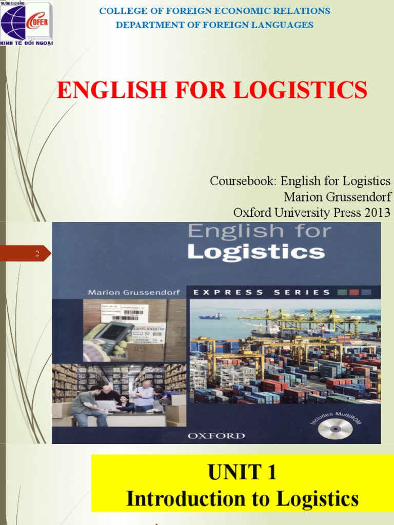 Logistics Unit 1 Student | Download Free PDF | Logistics | China