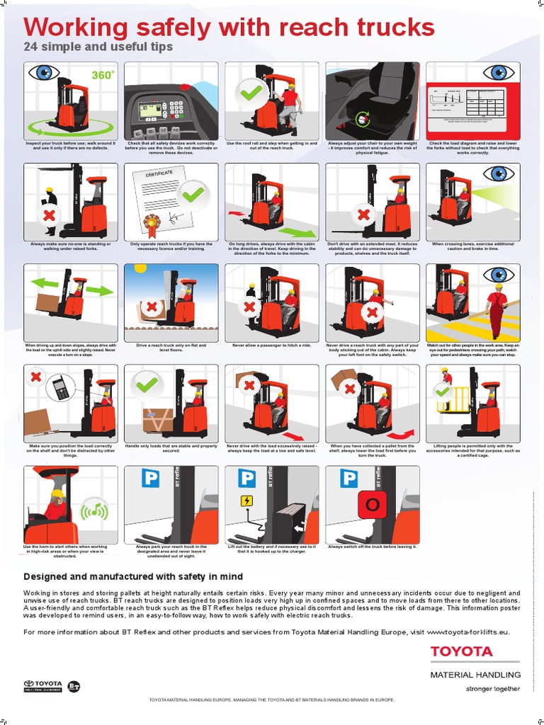 Reach Truck Safety Guidelines | PDF | Truck | Vehicle Technology