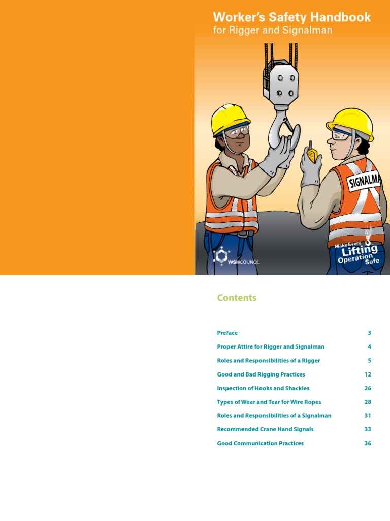 Rigger and Signalman Safety Guide | PDF | Crane (Machine) | Personal ...