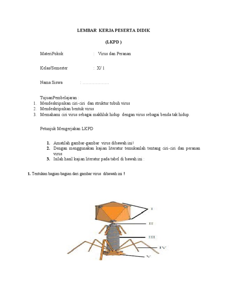 Virus: Ciri, Struktur, dan Peranan | PDF | Komputer