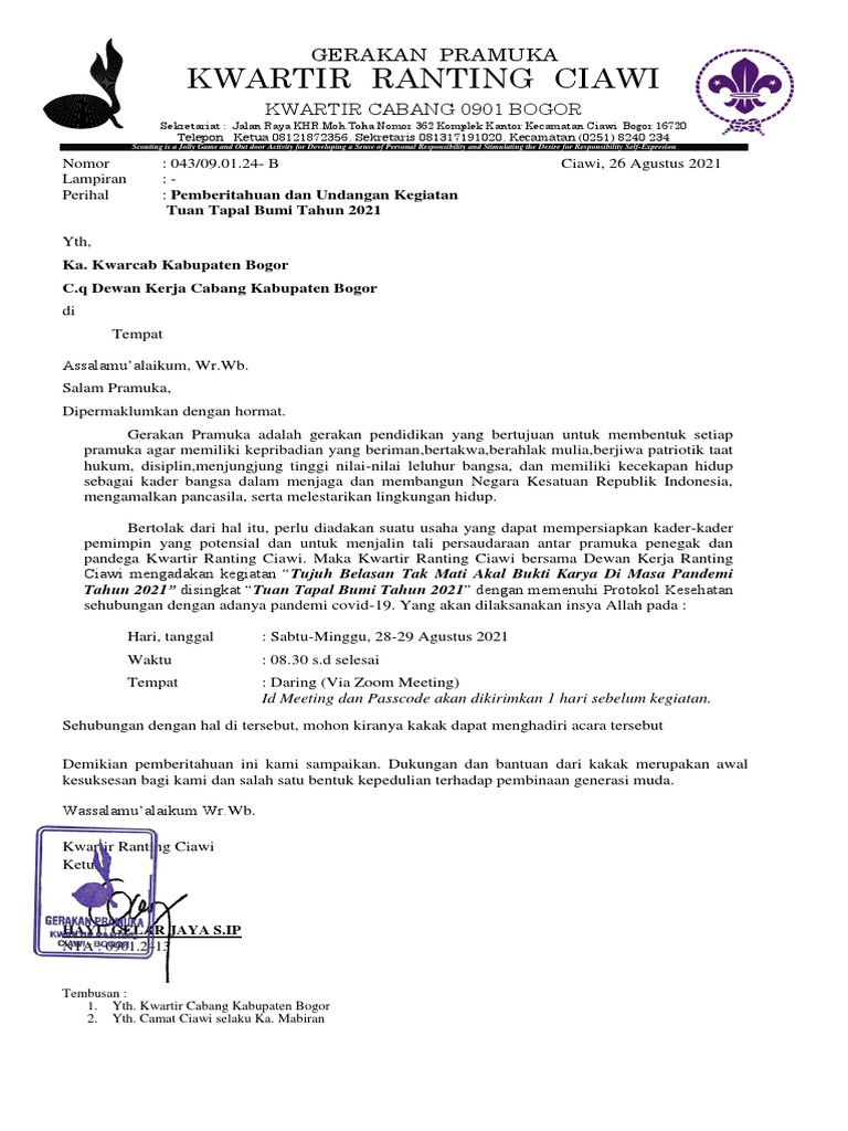 043 Surat Pemberitahuan Dan Undangan DKC | PDF