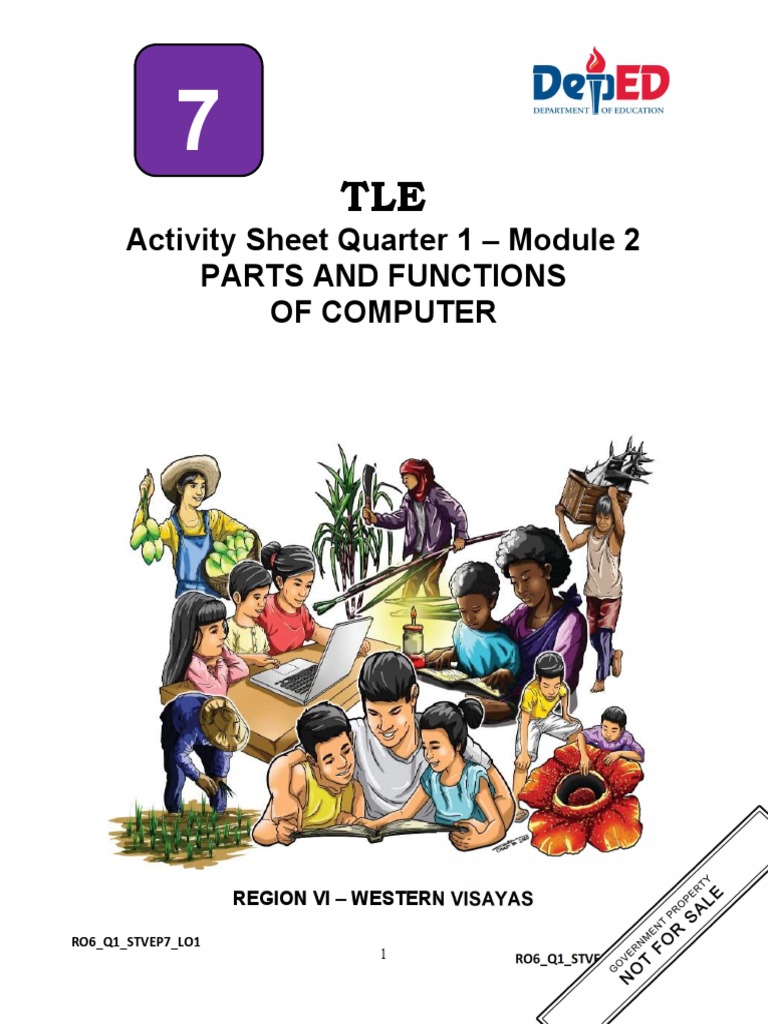 Activity Sheet Quarter 1 - Module 2 Parts and Functions of Computer | PDF | Computer Data ...