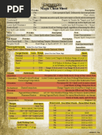 Pathfinder Combat Cheat Sheet | PDF | Grappling | Weaponry