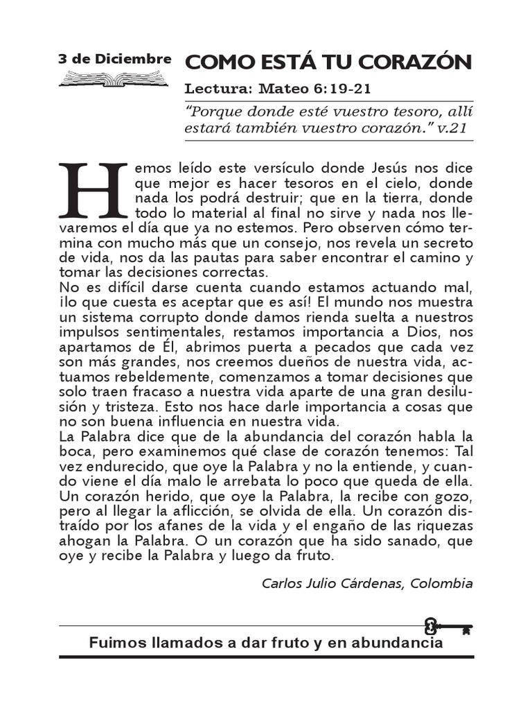 Como Está Tu Corazon | PDF