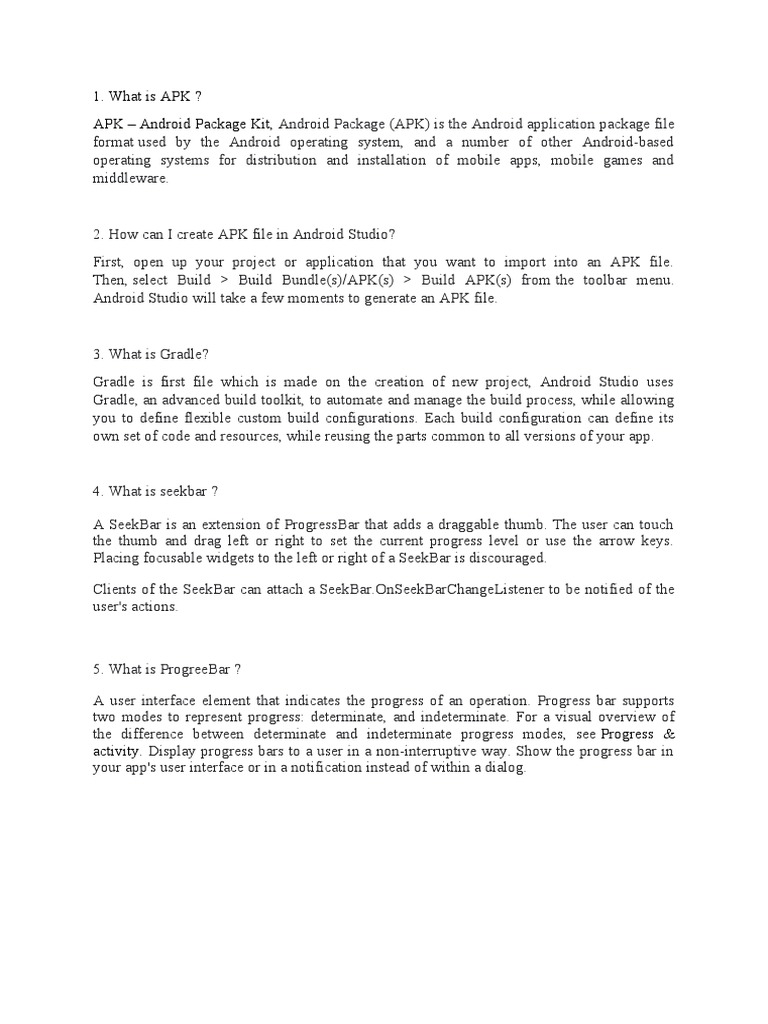 What Is APK ? APK - Android Package Kit | PDF | Android (Operating ...