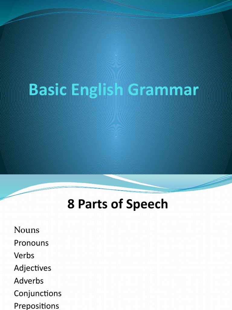 Basic Grammar | PDF | Verb | Grammatical Number