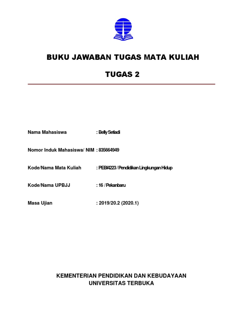 Tugas Pend Lingkungan Hidup 2 | PDF | Sains & Matematika