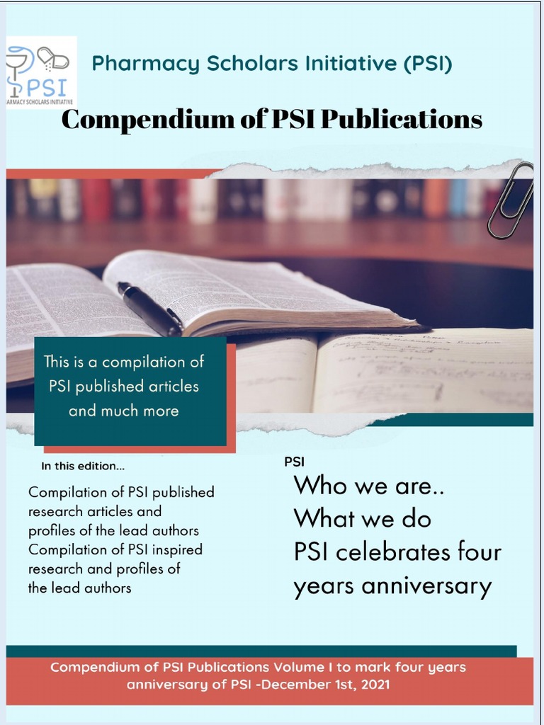 Psi Compendium Vol | PDF | Pharmacy | Systematic Review