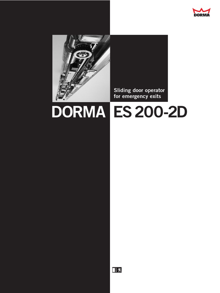 DORMA ES 200-2D sliding door operator for emergency exits | PDF | Door ...