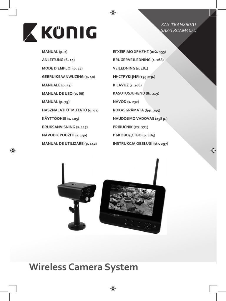 Wireless Security Camera System Manual | PDF | Computer Monitor | Power ...
