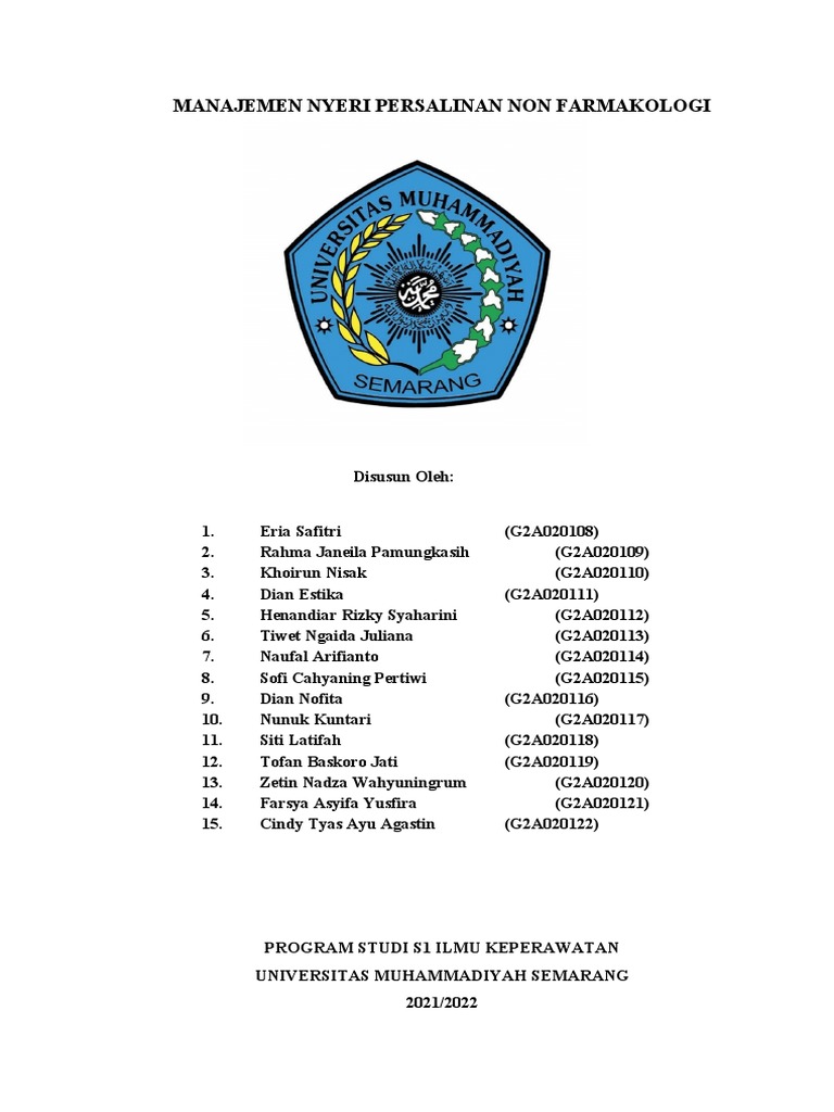 Manajemen Nyeri Persalinan Non-Farmakologi | PDF