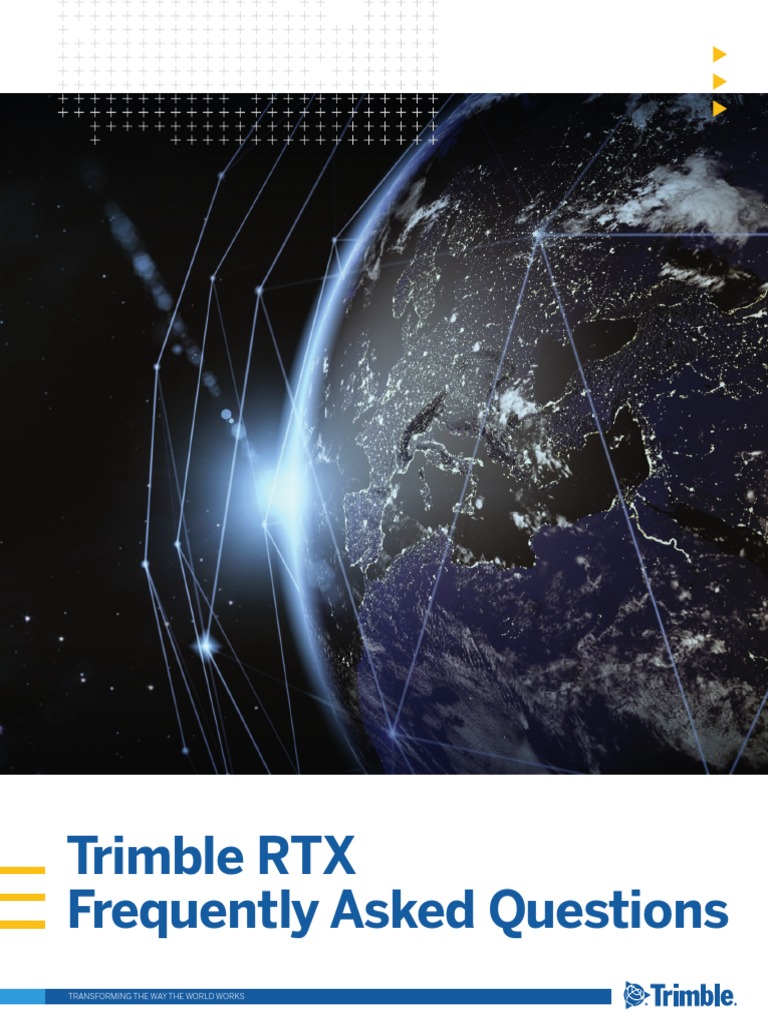 Trimble RTX Frequently Asked Questions: Transforming The Way The World ...