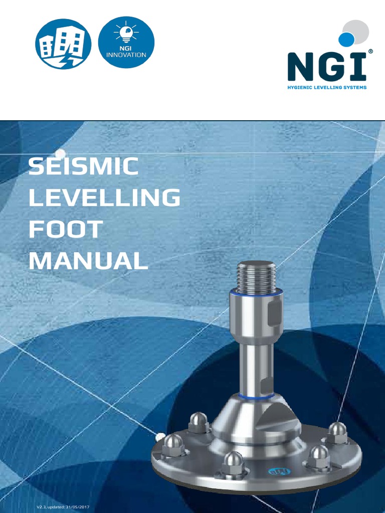 NGI Seismic Leveling Feet Manual | PDF | Drilling | Drill