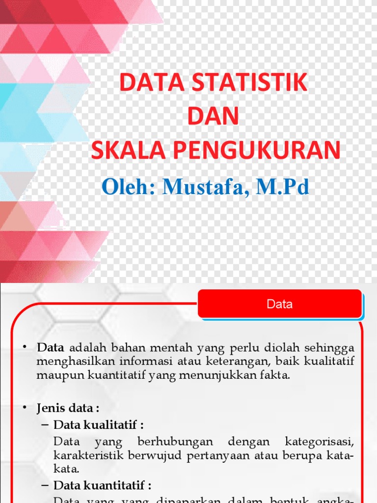 Panduan Jenis dan Skala Data | PDF
